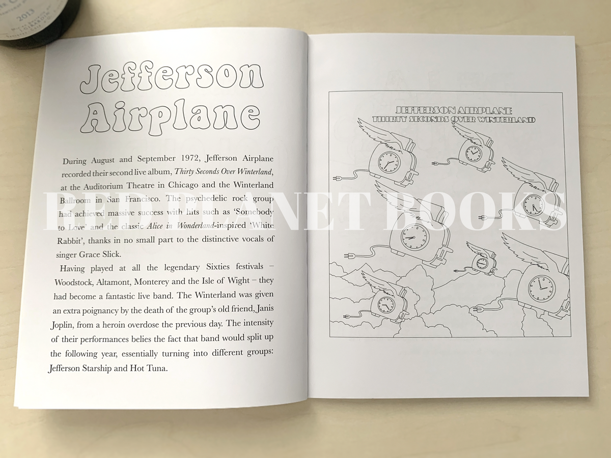 Classic Albums Colouring Book – Red Planet Books